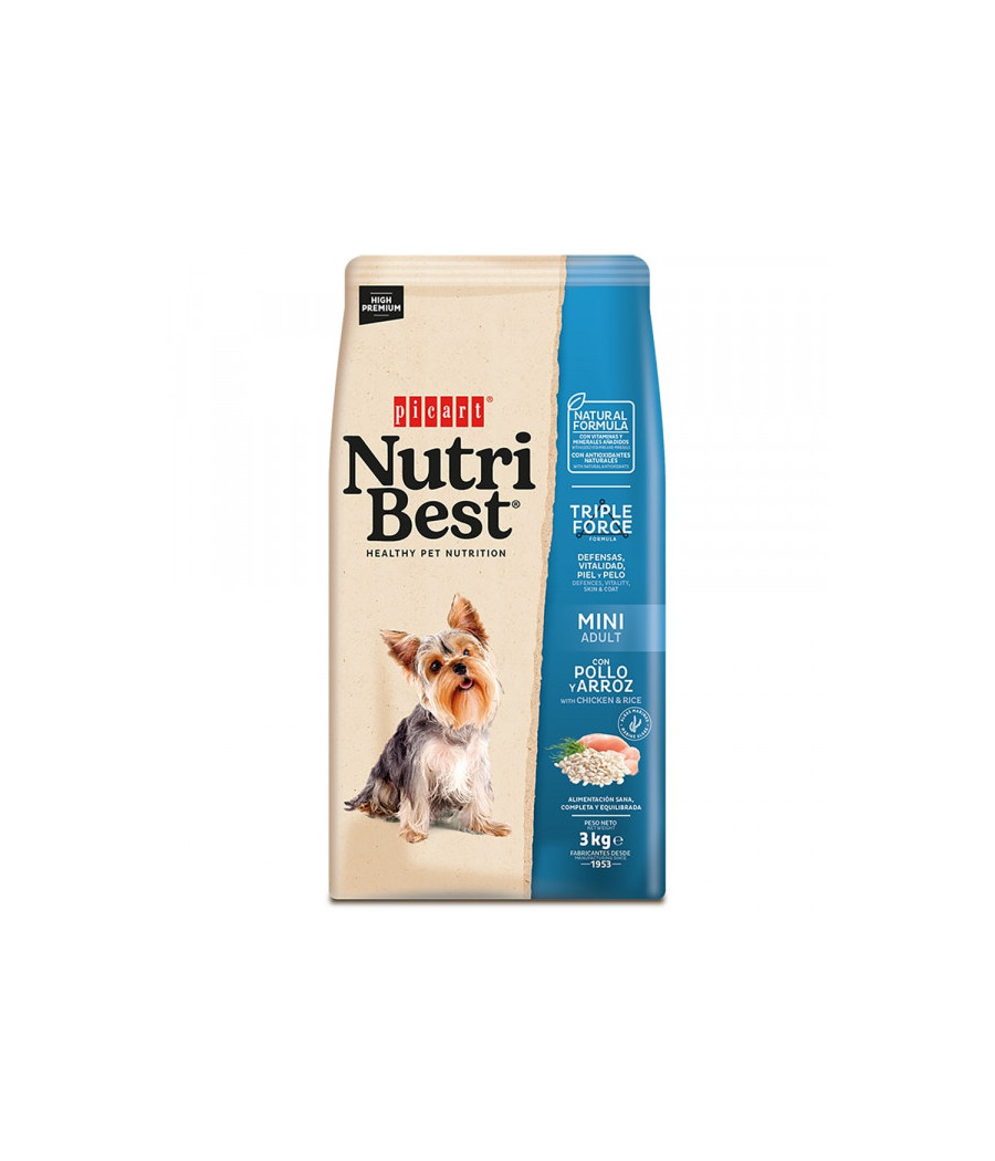 Nutribest Cão Adulto Adulto Mini Frango e Arroz
